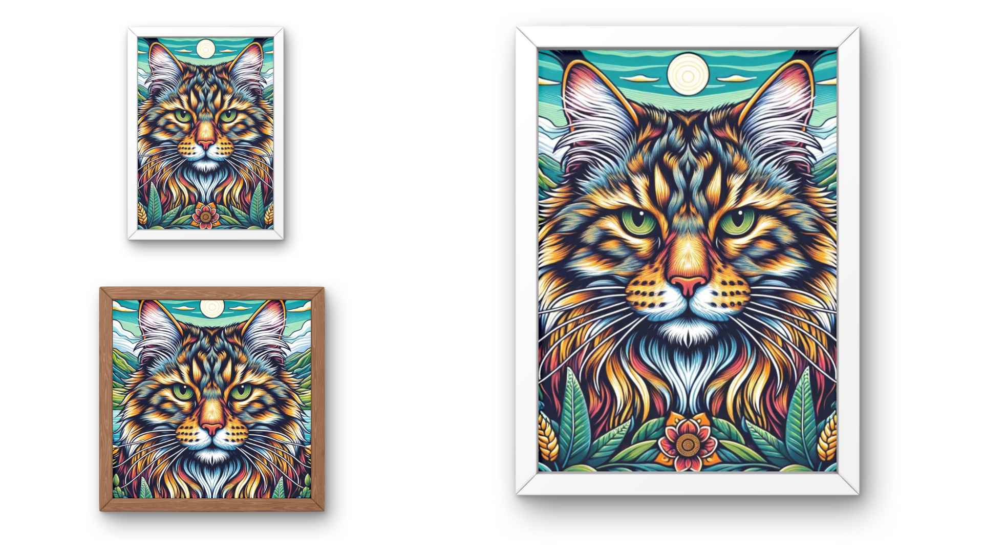 Arte gatuno para imprimir gratis - Arte para imprimir con figuras del ...